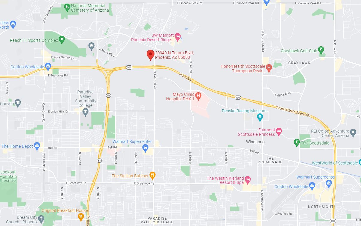 (480) 538-7075 – 20940 N. Tatum Blvd, Suite 250 Phoenix, AZ 85050